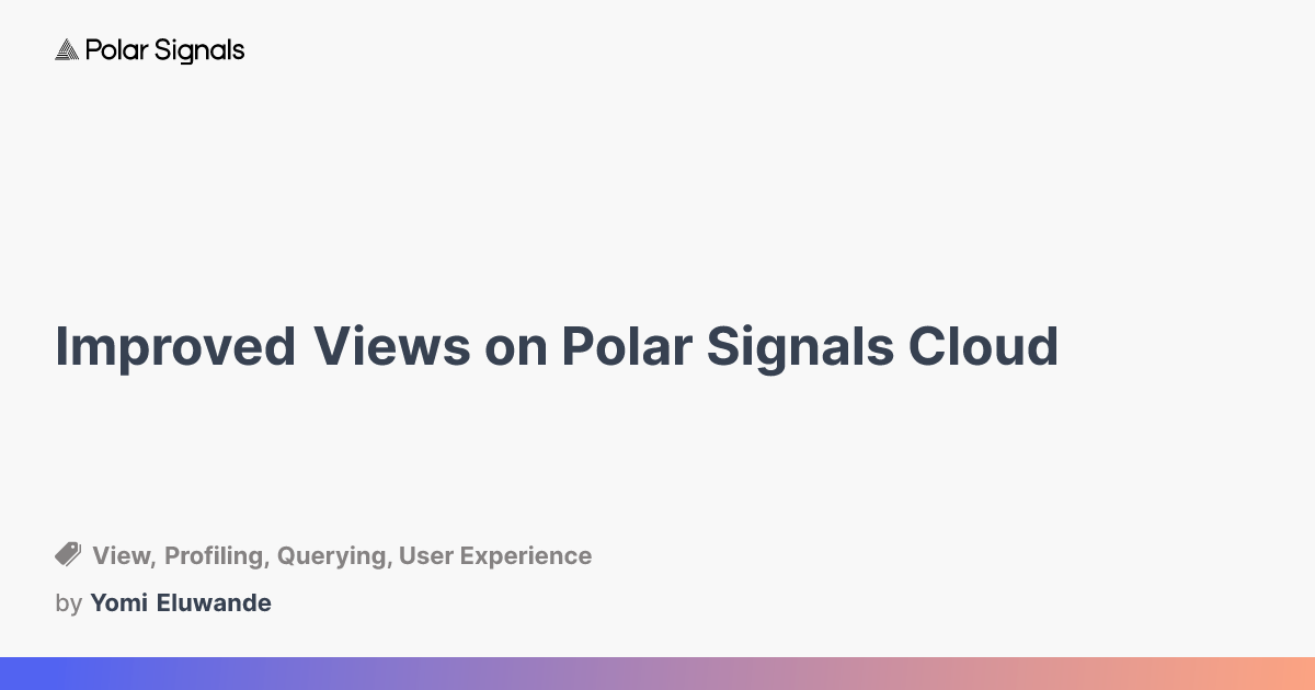 Improved Views on Polar Signals Cloud
